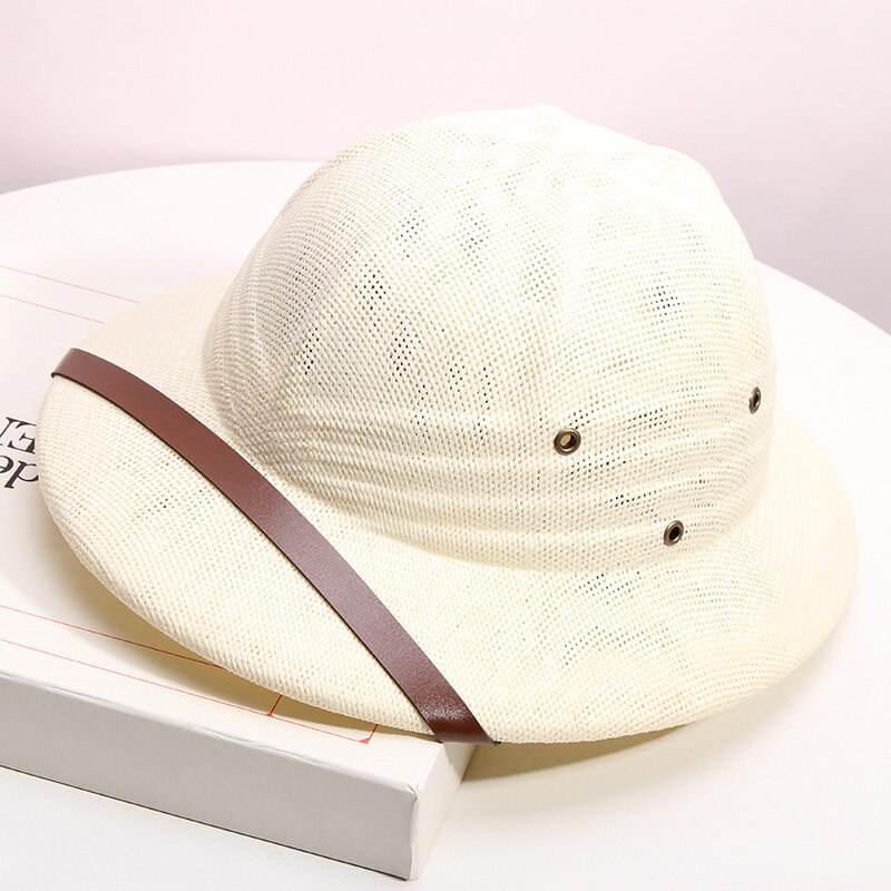 DIY Соломенная Шлем Защита Солнца Солома