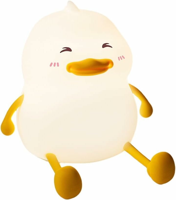 DINGXIAN Детский перезаряжаемый ночник в виде утки, милый детский светильник в виде животных, подарок для мальчиков, девочек, женщин (стиль хип-хоп в виде утки)