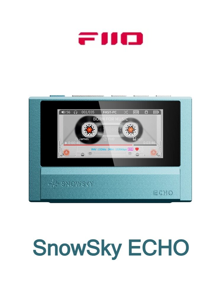 FiiO SnowSky ECHO Портативный Bluetooth MP3-плеер с системой двойного вывода объемом 8 ГБ и поддержкой CS43198 DSD WAV