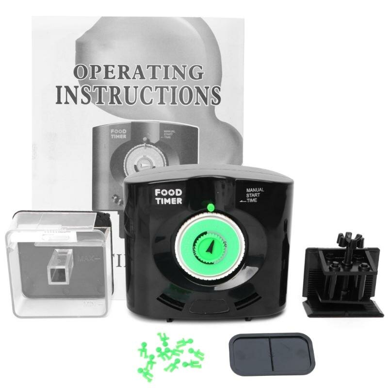 Автоматический кормуш для аквариумных рыб, Черный