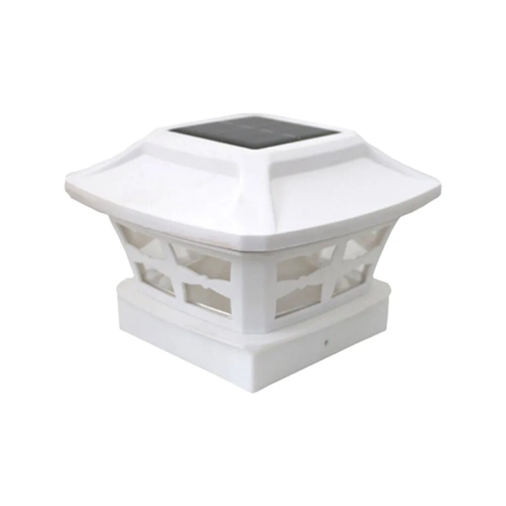 Уличный светильник для столбов, солнечная батарея, белый цвет, 1 шт