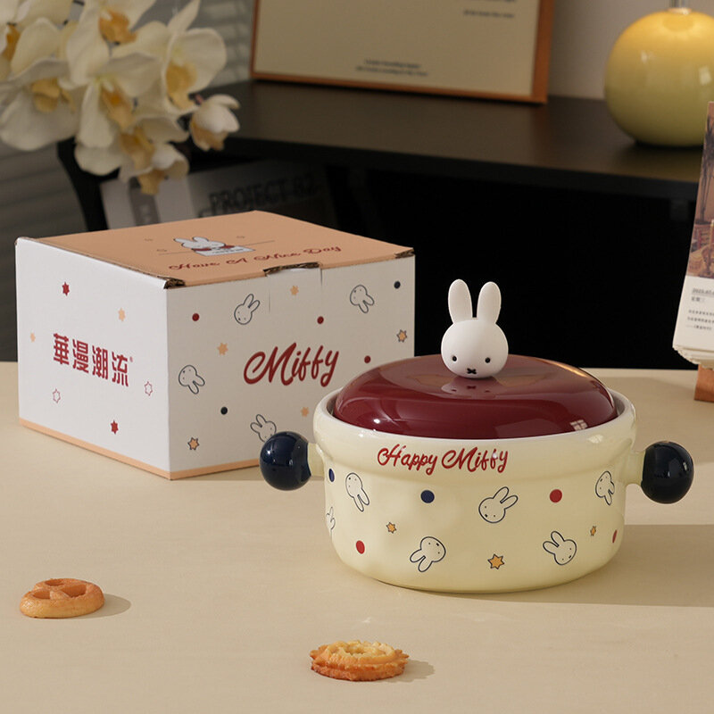 Миска MIFE, керамическая, с крышкой, для лапши, в форме улитки