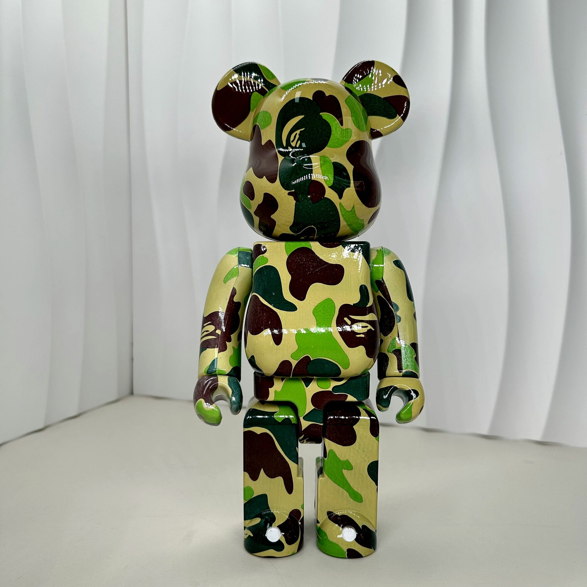 Игрушечная Статуя Медведя Bearbrick 28cm-Камуфляжно-зеленый