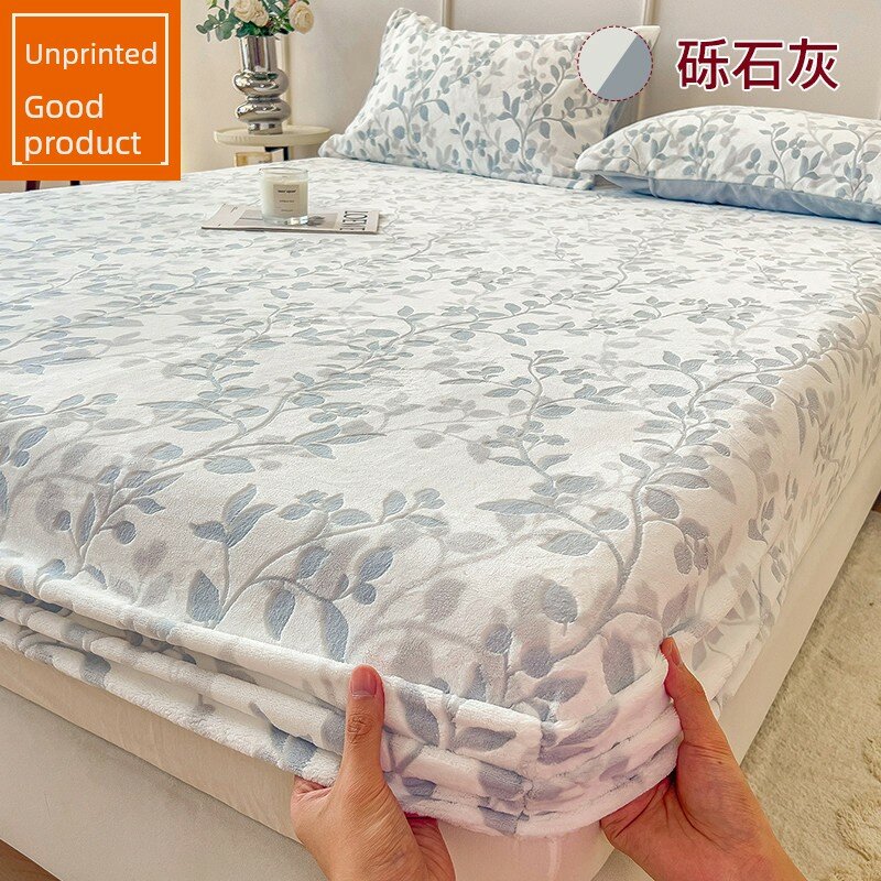 MUJI Каменистый Серый 0.9x2.0м Набор из двух предметов Бельевой Наматрасник для матрасов 5-30см Зимний Утолщенный