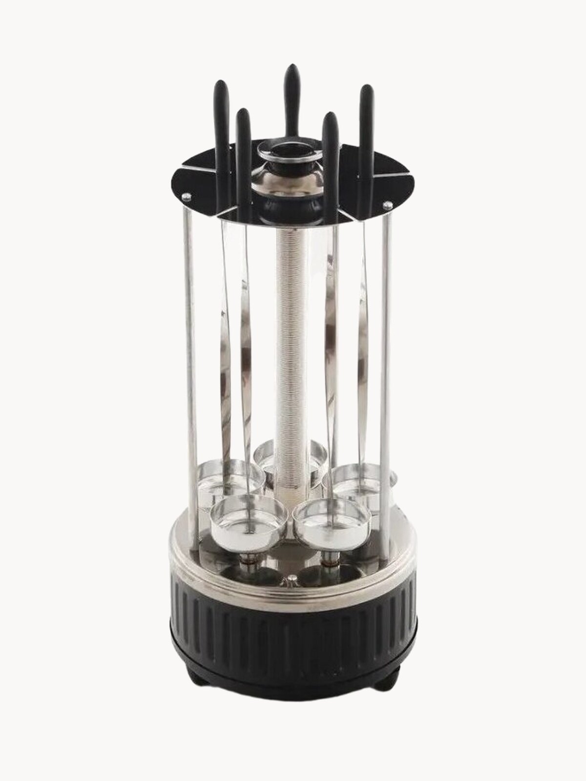 Электрошашлычница с ТЭНом из нержавеющей стали Шашлычница электрическая вертикальная для дома Чудесница ЭШ-1005,1000 Вт,5 шампуров, длиной -31 см (OL)