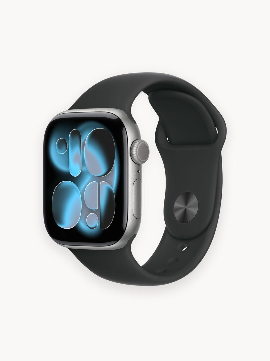 Умные часы Apple Watch Series 11, 42mm, Space Gray Aluminum Case with Black Sport Band, M/L