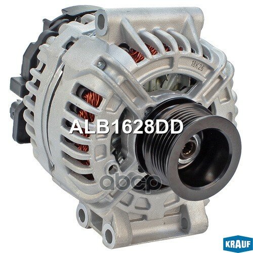 Генератор! 98A, восстановленный Renault Logan/Clio/Megane/Kangoo 1.4/1.6 98-09 Krauf арт. ALB1628DD
