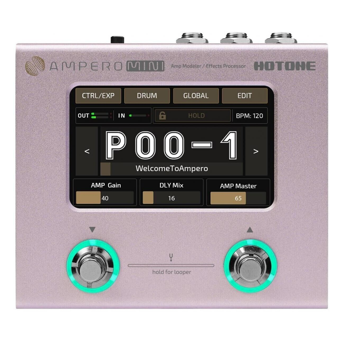 Процессор эффектов Hotone Ampero Mini Purple Taro, 199 эффектов