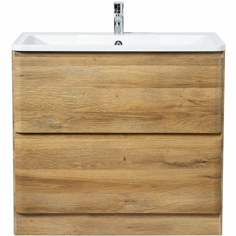 База под раковину напольная BelBagno Albano с двумя выкатными ящиками Rovere Rustico 800x450x810 ALBANO-800-2C-PIA-RR