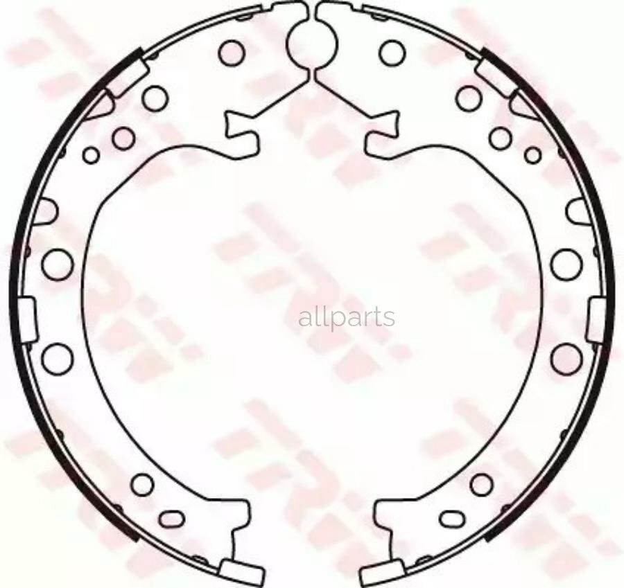 TRW GS8789 GS8789 колодки барабанные задние!\ Honda CR-V 2.0/2.4/2.2D 06>