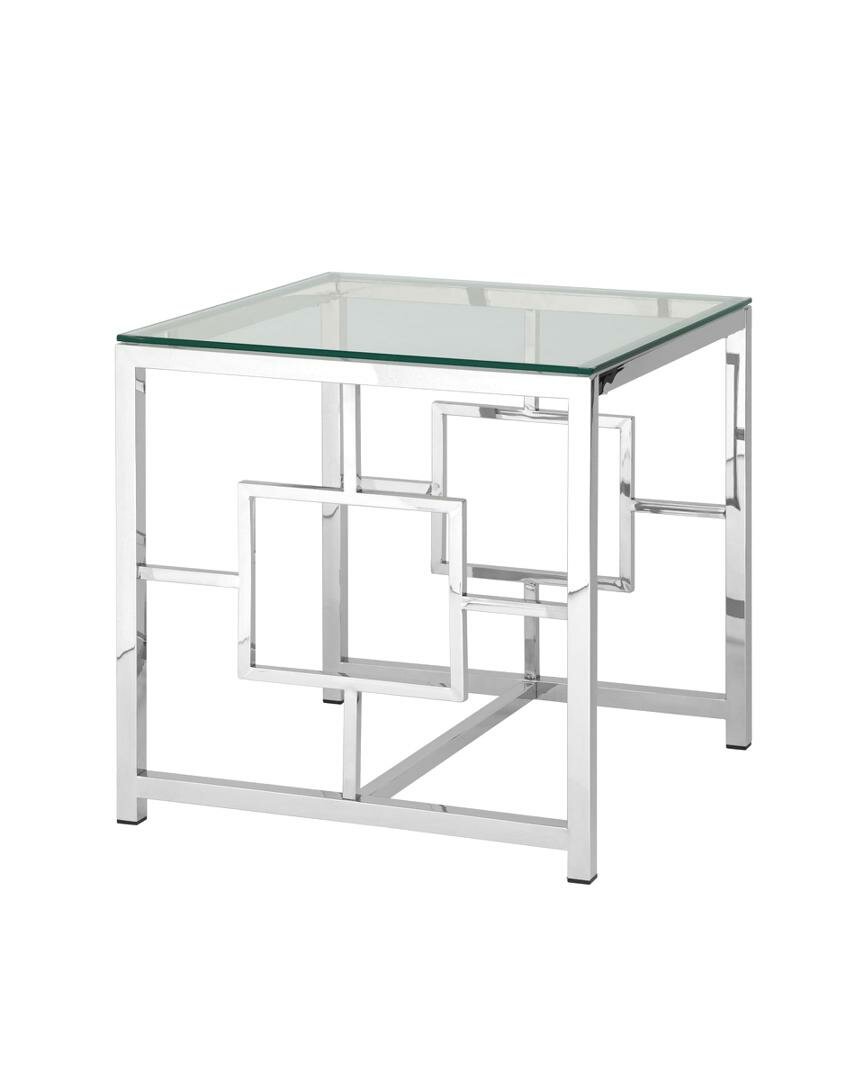 Стол журнальный Stool Group Журнальный столик 55*55 бруклин серебро арт. УТ000001492