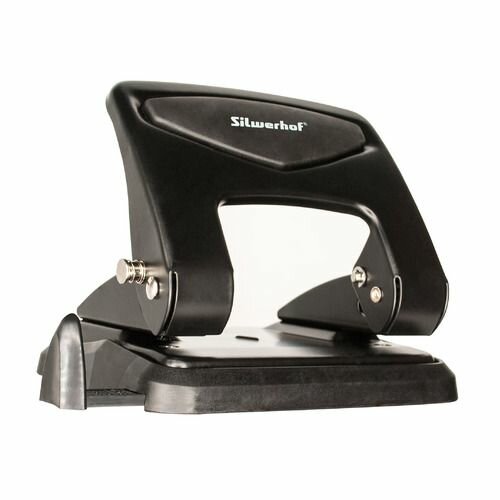 Дырокол Silwerhof металлический, до 35 листов, с линейкой