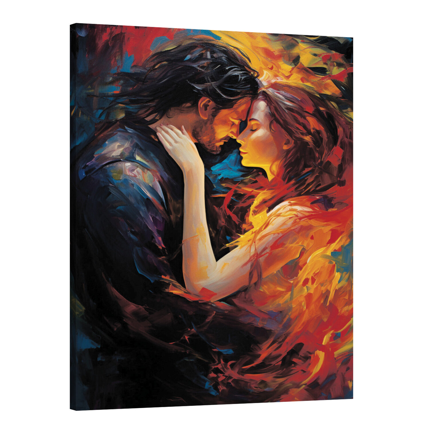 Интерьерная картина 50х70 "Встреча двух сердец"