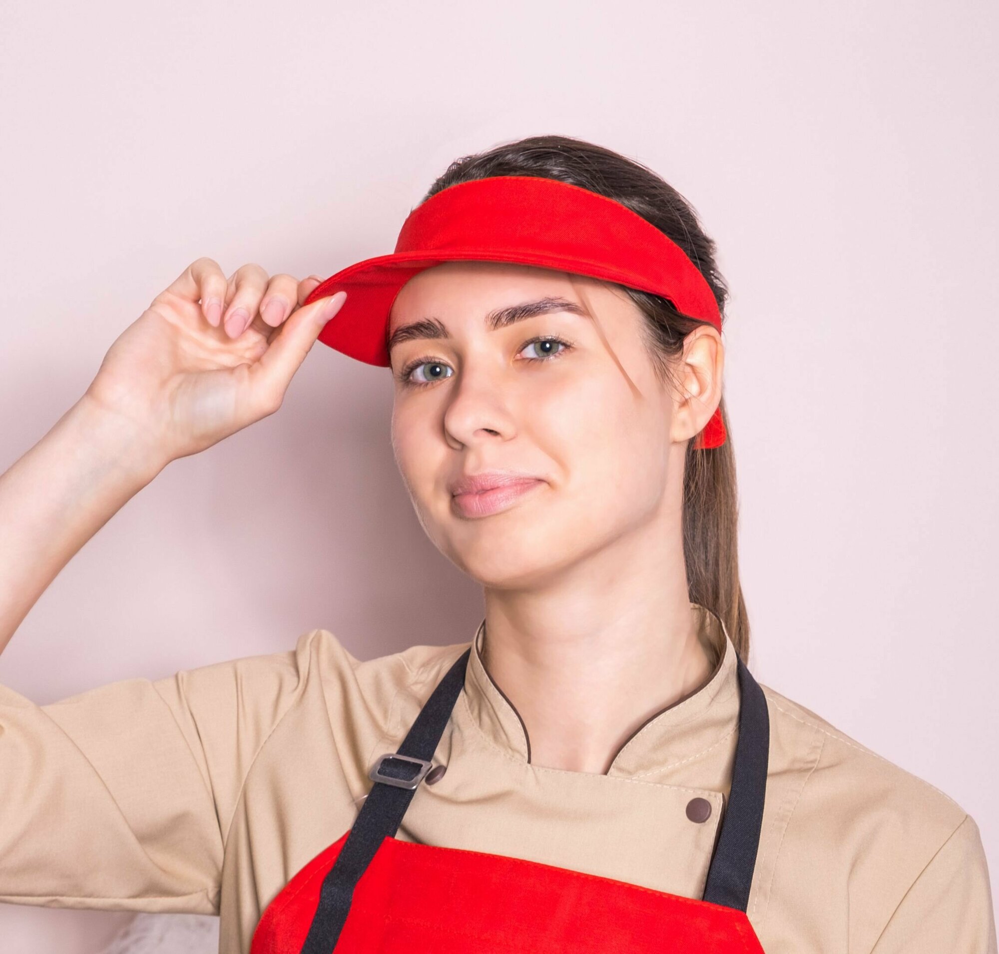 Кепка продавца красная "Калина" NVDesign