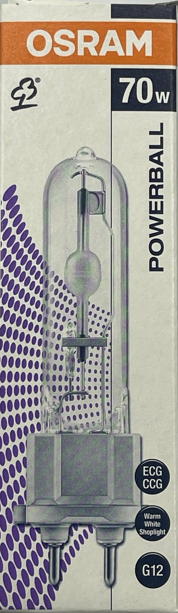 Лампа металлогалогенная Osram HCI-T 70W/830 WDL POWERBALL G12