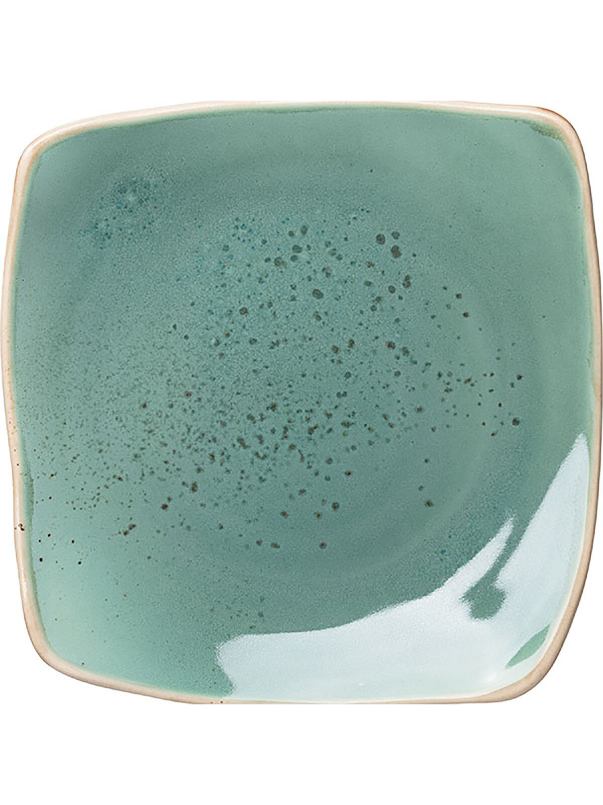 Тарелка сервировочная Борисовская Керамика Erboso Reattivo квадратная, 22x22 см