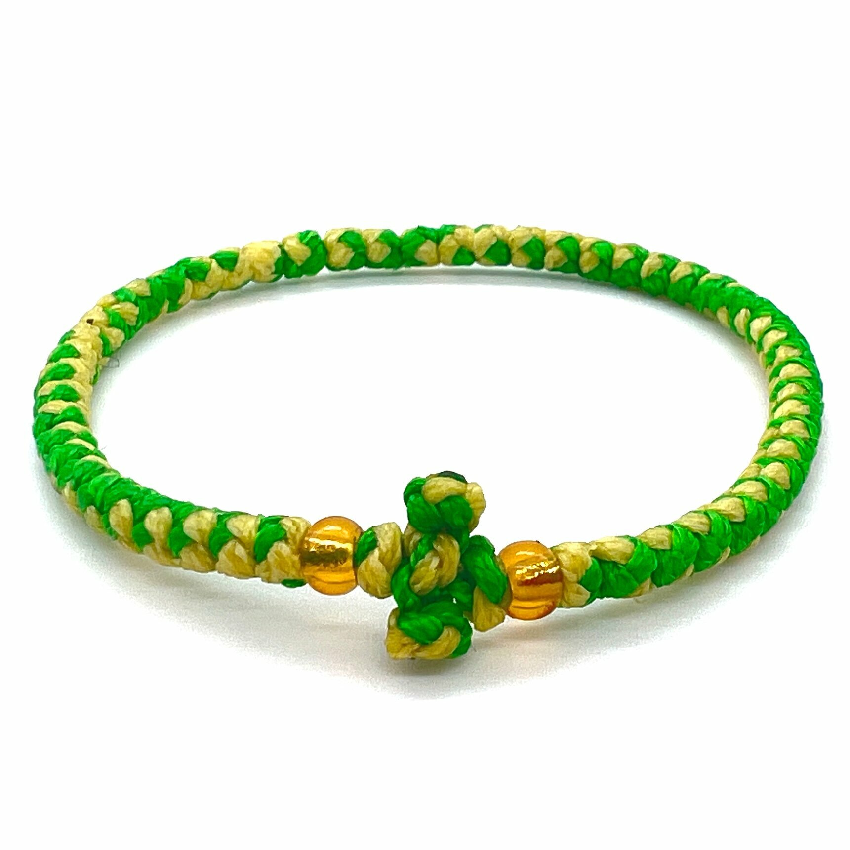 Плетеный браслет, бисер