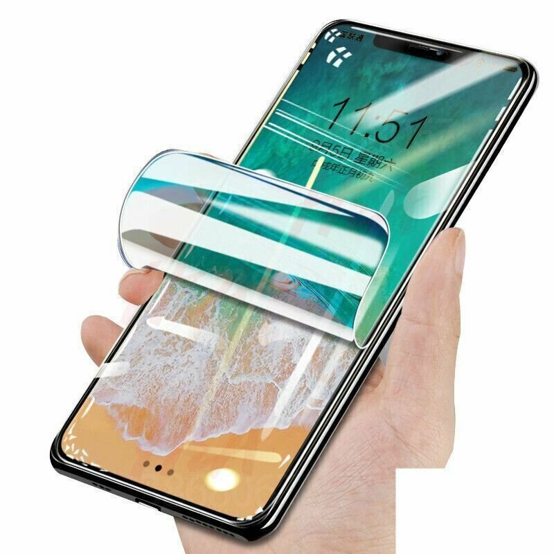Гидрогелевая плёнка на экран iPhone X, Глянцевая долговечная премиум плёнка под чехол для Айфон 10