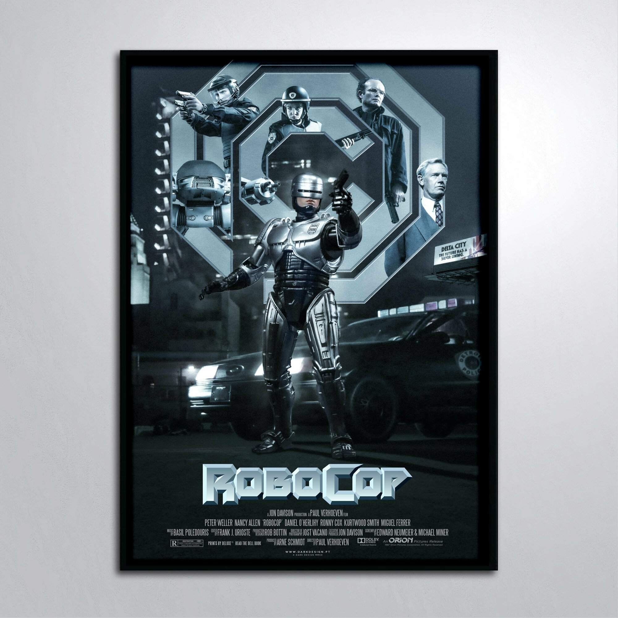 Постер в раме/Робокоп (1987) Арт RoboCop