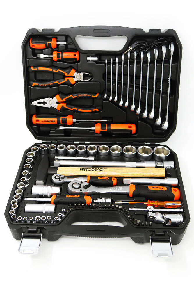 Набор инструментов 90 пр. 1/2 DR 1/4 DR 6PT АвтоDело PRO