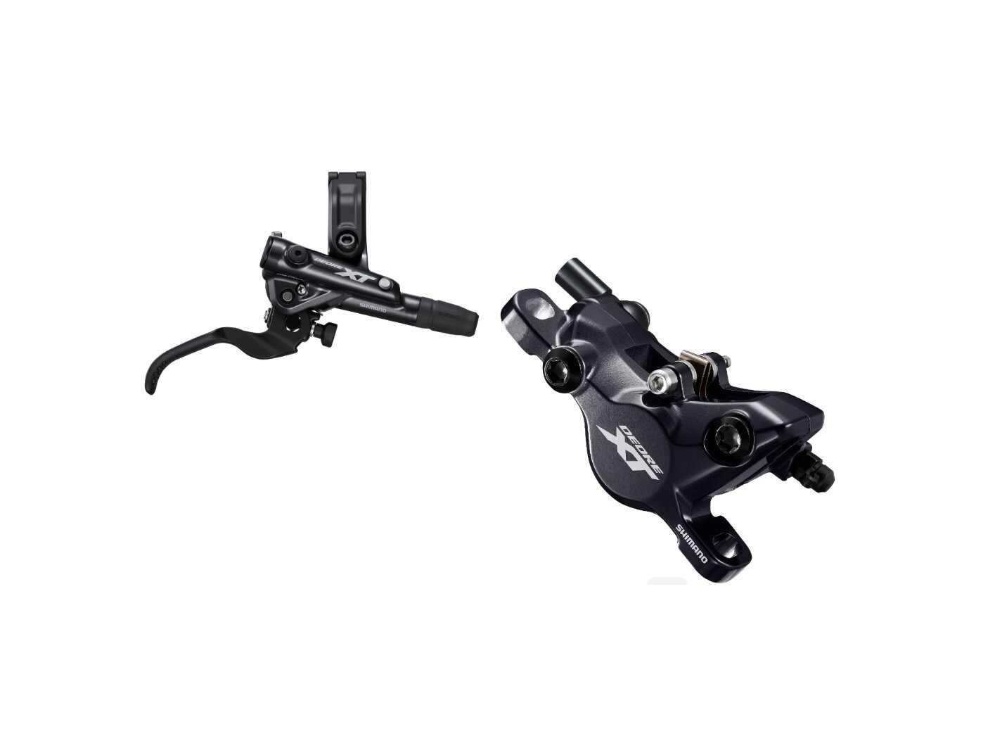 Тормоз дисковый Shimano Deore XT, M8100, комплект в сборе, черный