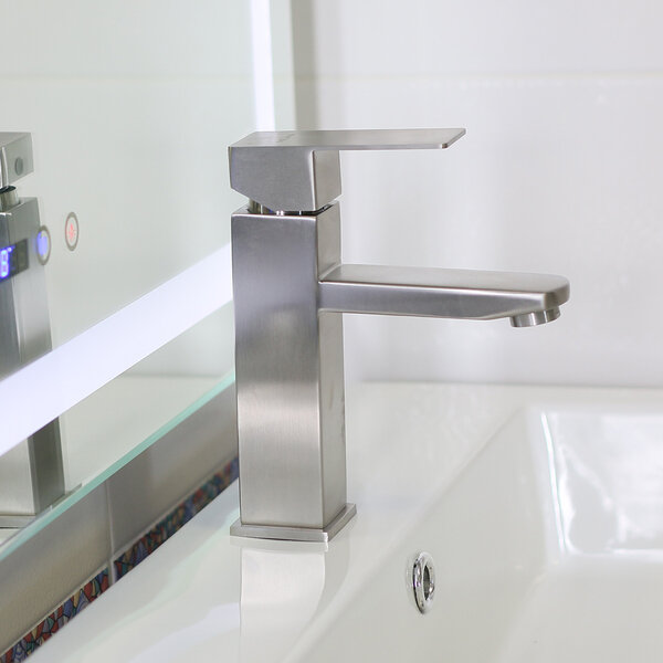 Смеситель для раковины Melana F610201 Cubo нержавеющая сталь