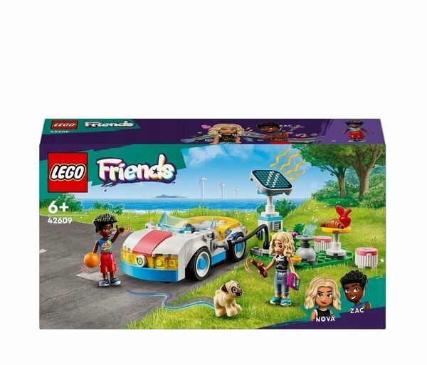 Конструктор LEGO Friends Электромобиль и станция (Lego 42609)