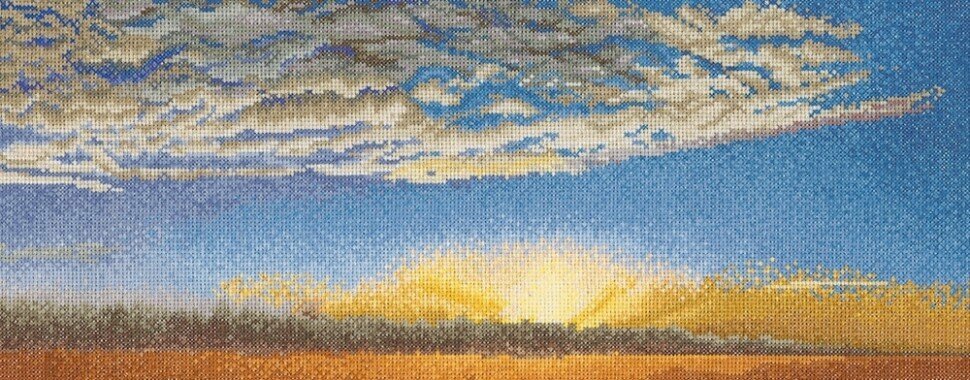 Набор для вышивания Thea Gouverneur #406A Heaven (Небеса), Счетный крест, 35 x 15 см