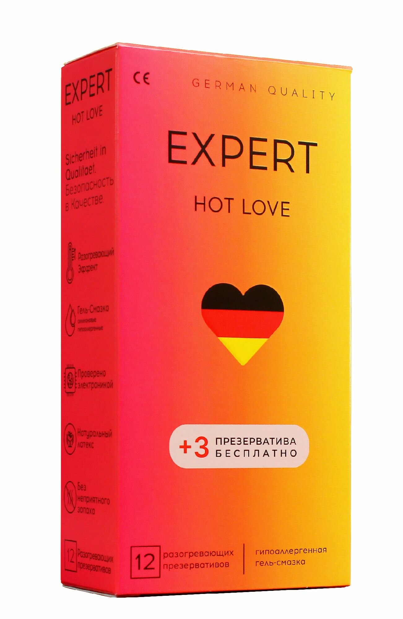 Презервативы с возбуждающим эффектом EXPERT HOT LOVE, 15 шт, 201-0595