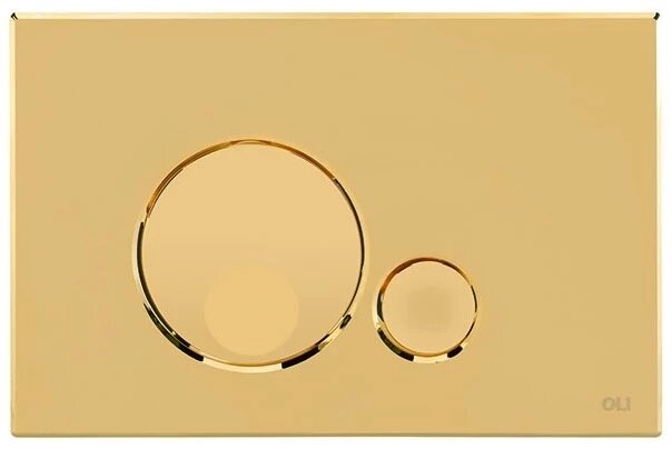 Кнопка смыва OLI Globe 152954 для инсталляции, золотой
