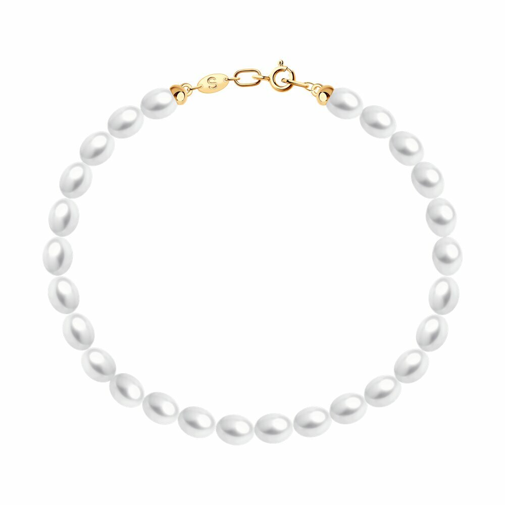 Браслет, красное золото, 585 проба