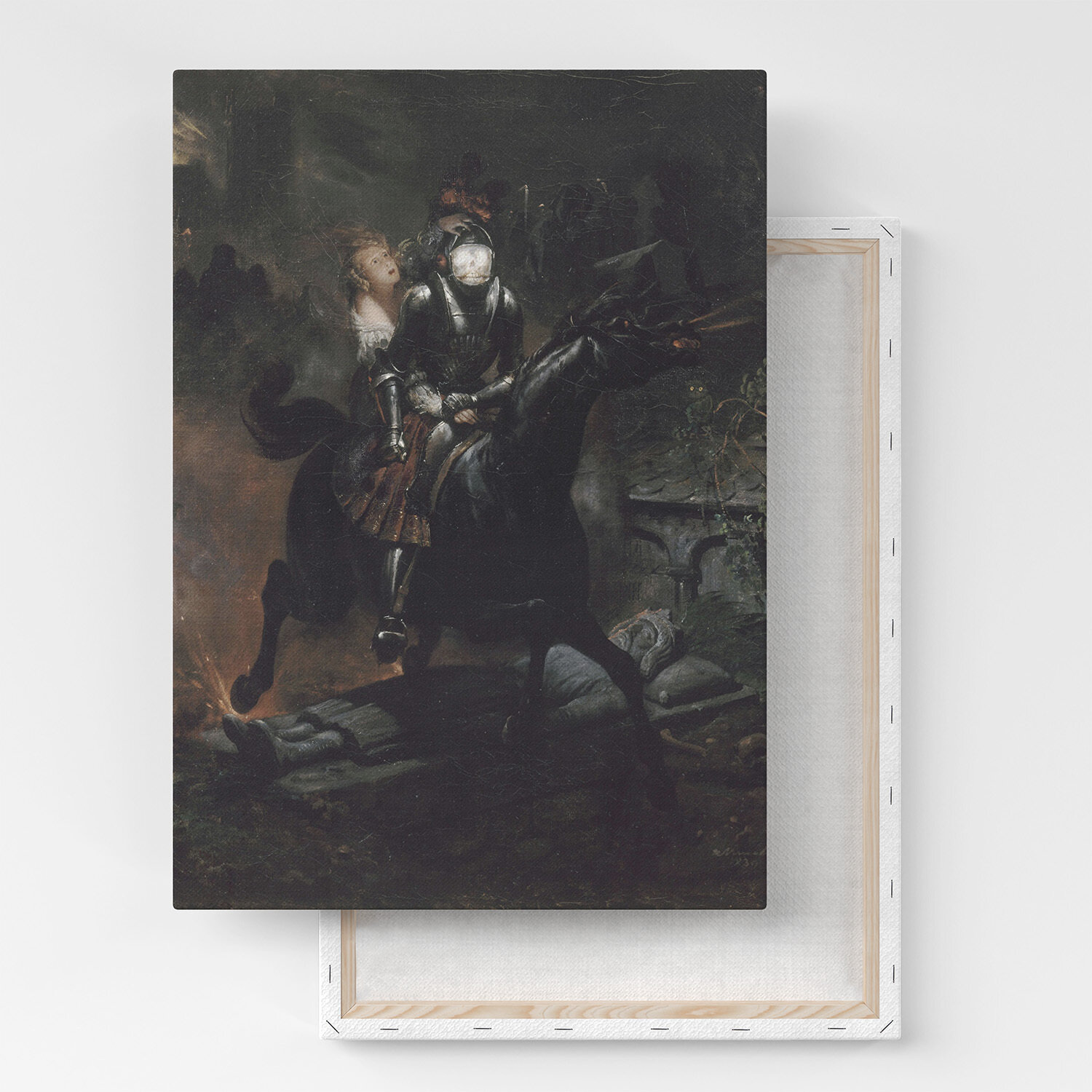 Картина на холсте, репродукция / Орас Верне - The Ballad of Lenore / Размер 40 x 53 см