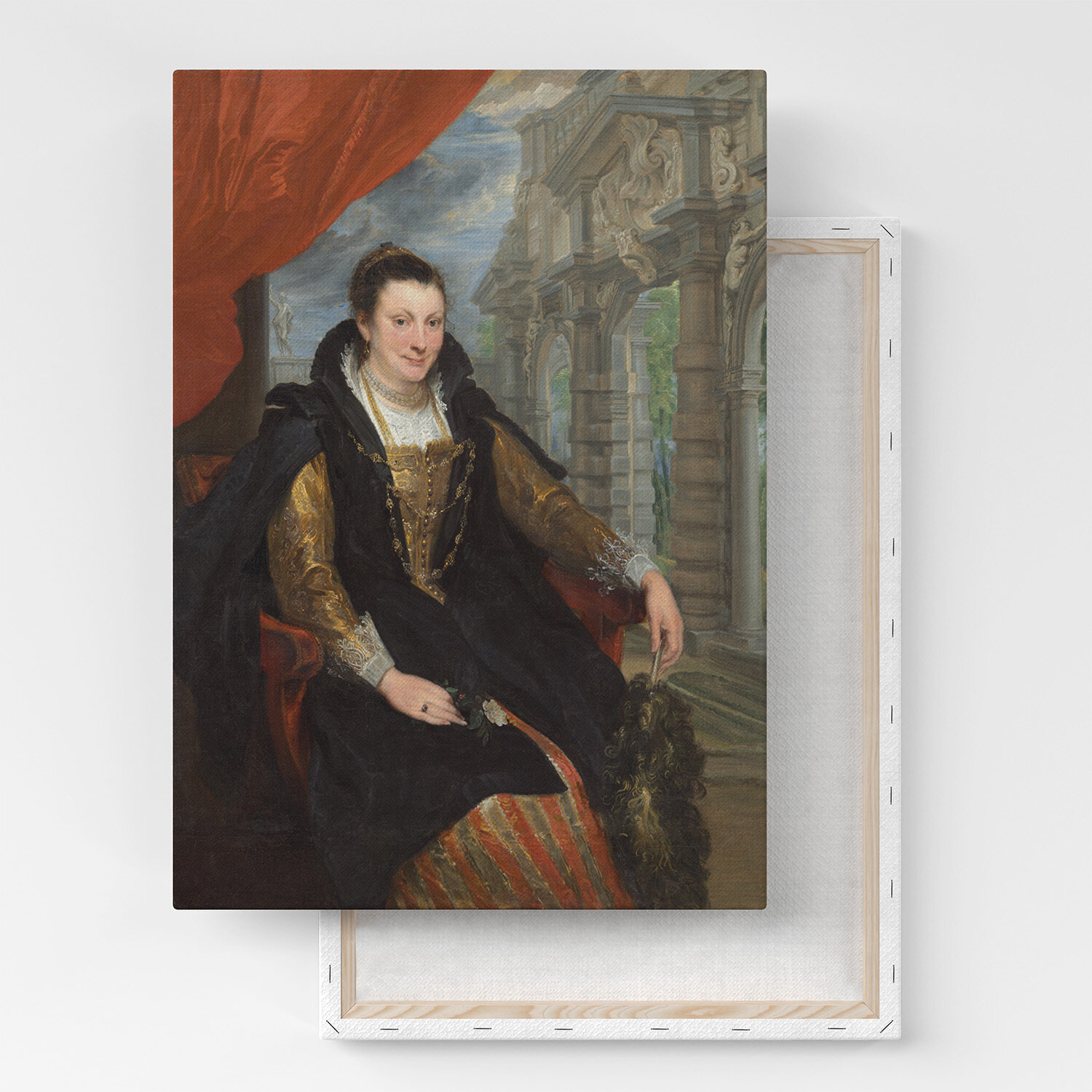Картина на холсте, репродукция / Антонис ван Дейк - Isabella Brant / Размер 80 x 106 см