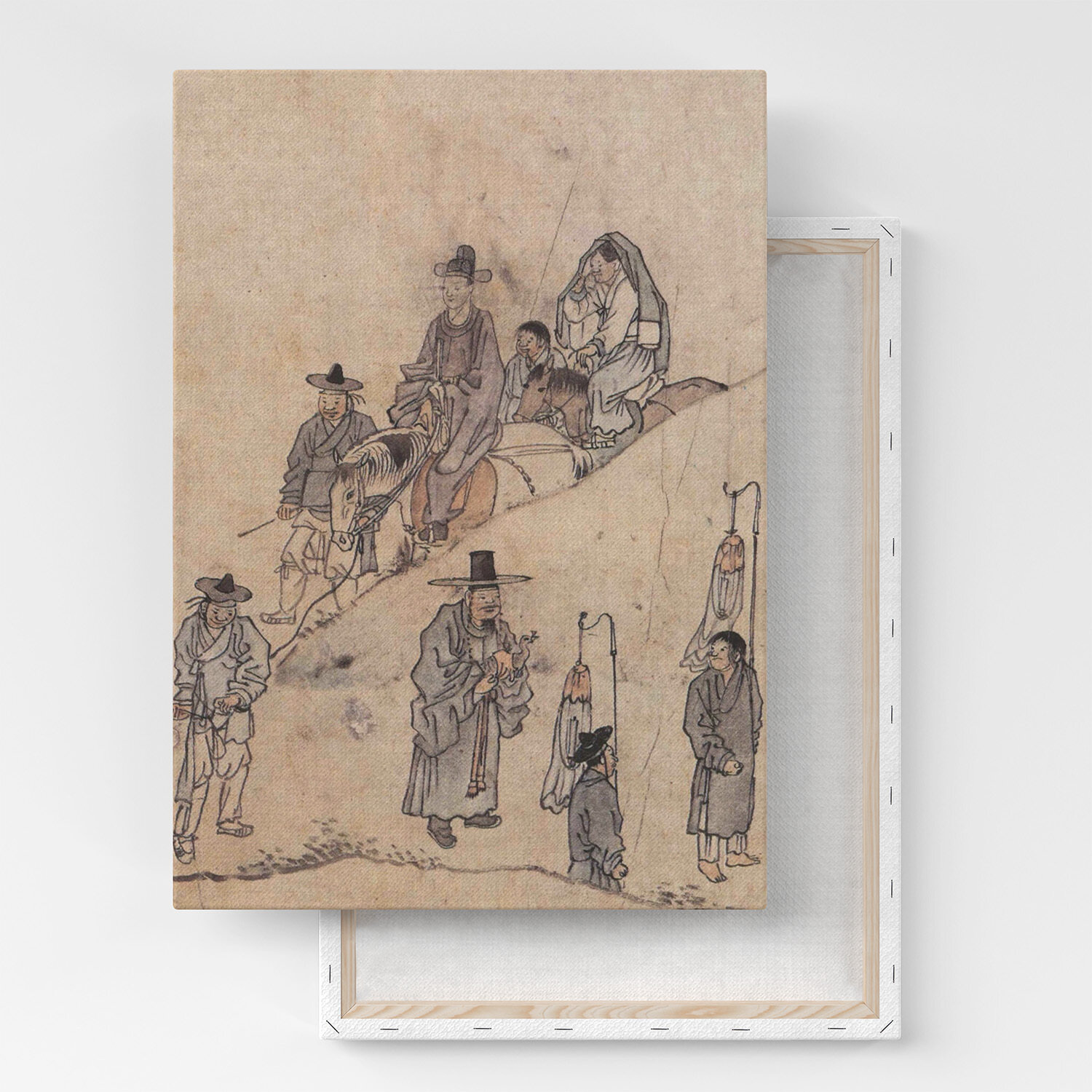 Картина на холсте, репродукция / Ким Хон До / Размер 30 x 40 см