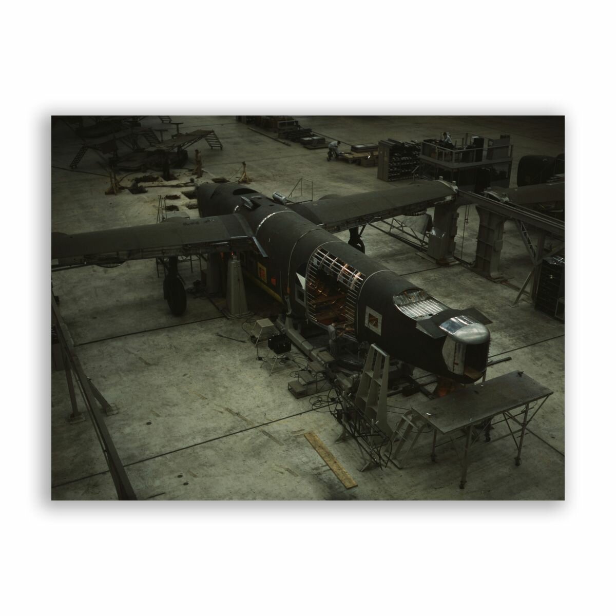 Постер, плакат на бумаге / Американские индустриальные ретро фотографии / Размер 40 x 53 см