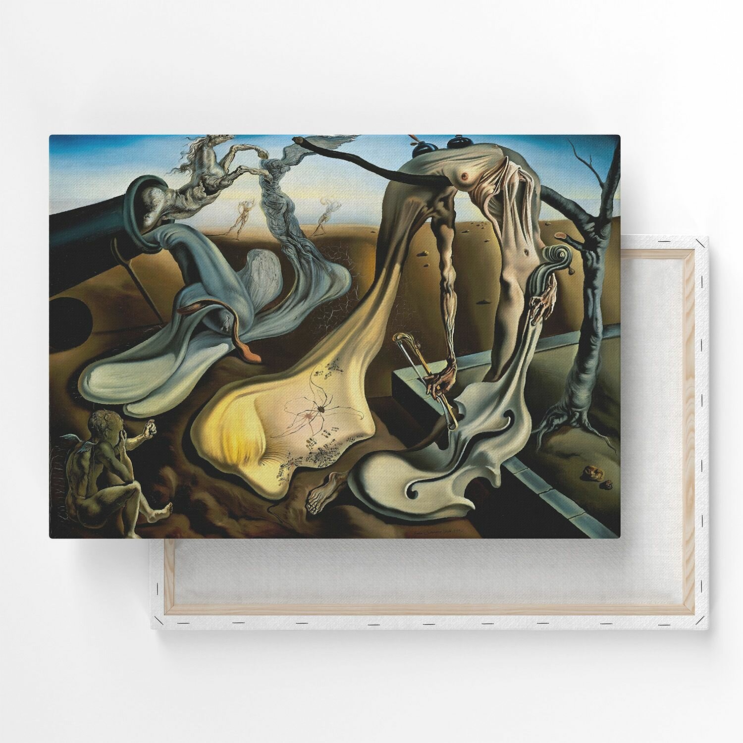 Картина на холсте, репродукция / Сальвадор Дали - Паук вечера / Размер 40 x 53 см