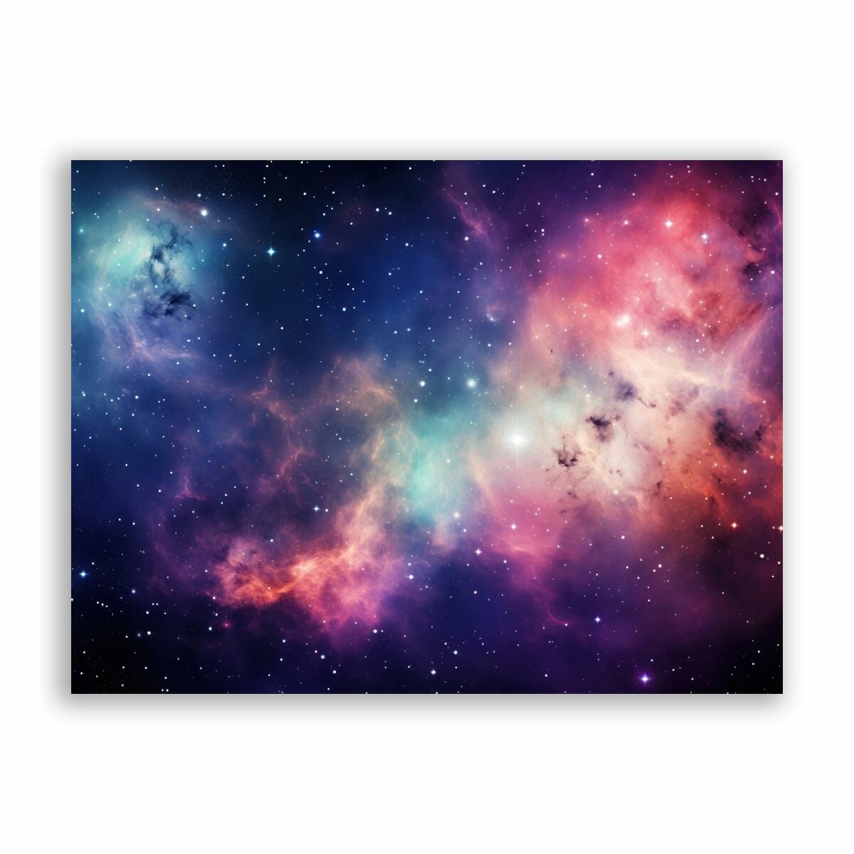 Постер, плакат на бумаге / Абстракция - Космос / Размер 30 x 40 см