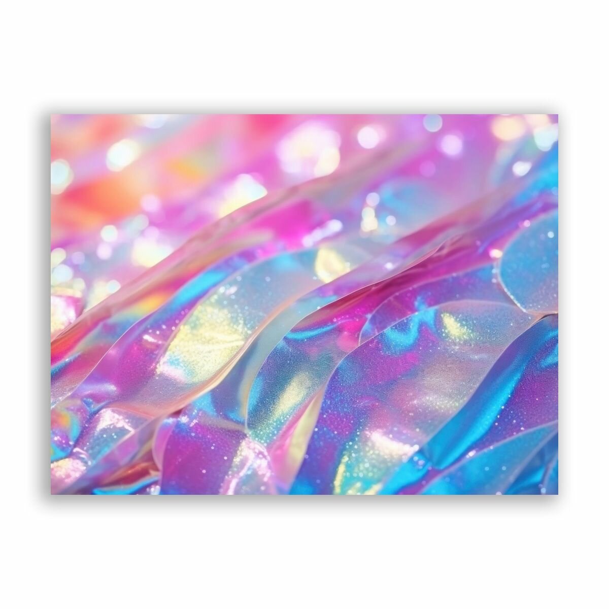 Постер, плакат на бумаге / Перламутровые абстракции / Размер 80 x 106 см