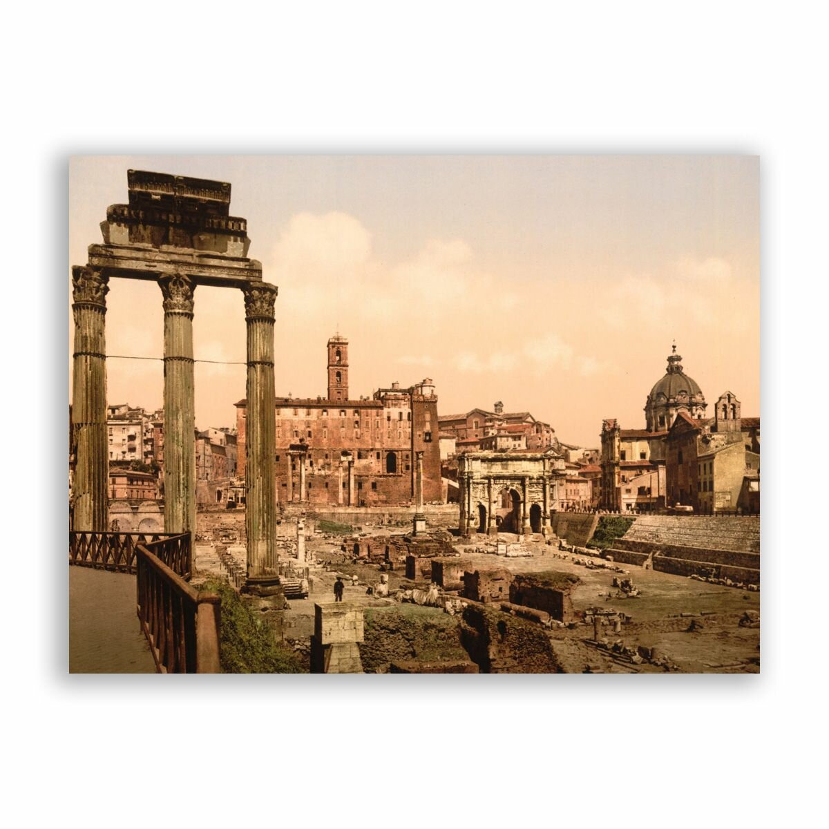 Постер, плакат на бумаге / Forum Romano, Rome, Italy / Размер 40 x 53 см