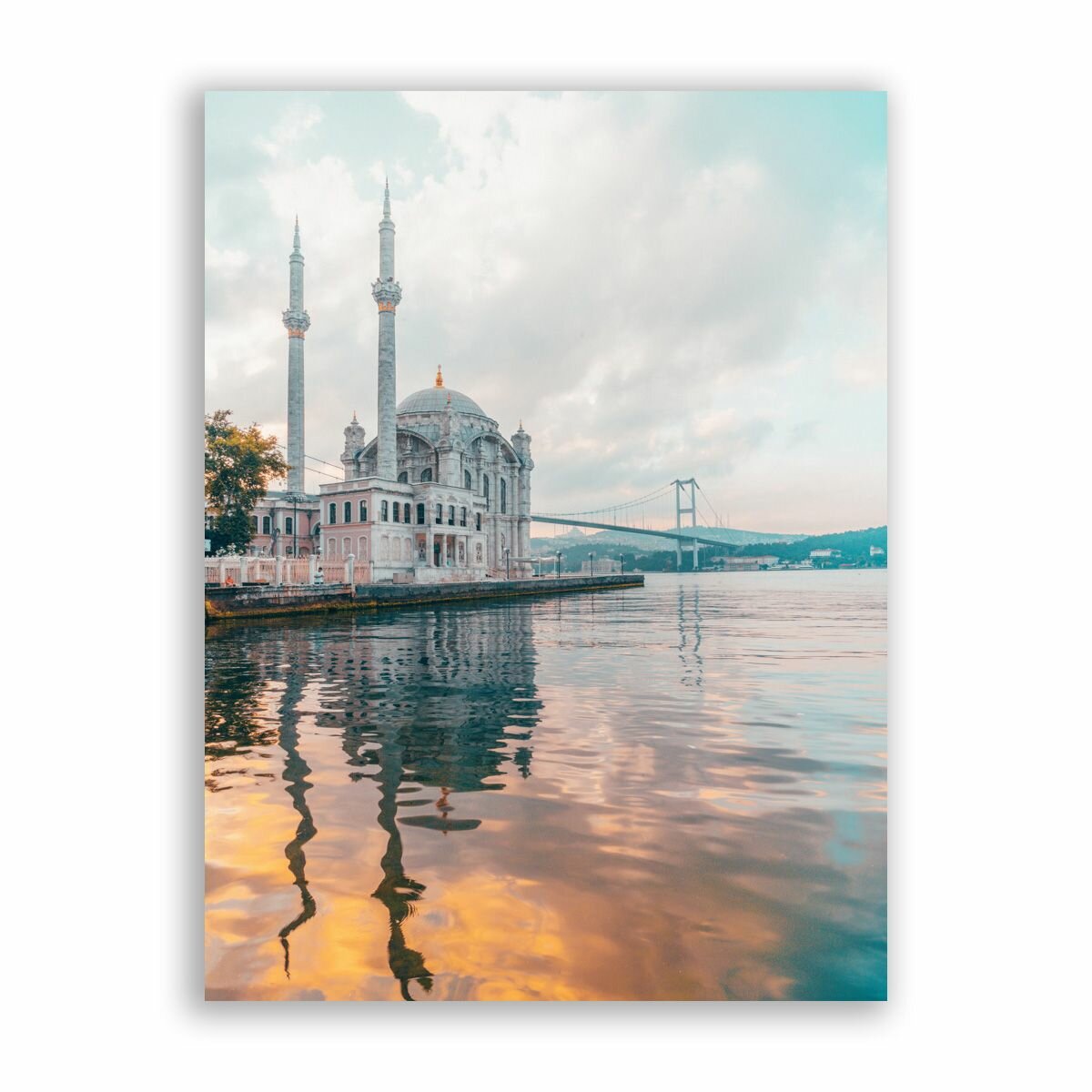 Постер, плакат на бумаге / Стамбул / Размер 80 x 106 см