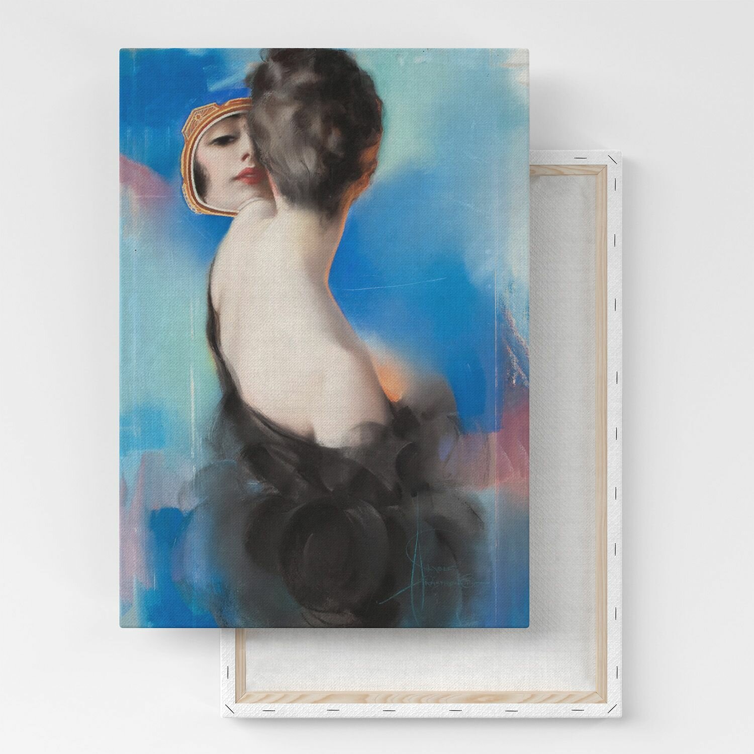 Картина на холсте, репродукция / Пин-ап / Рольф Армстронг - American Sunday / Размер 40 x 53 см