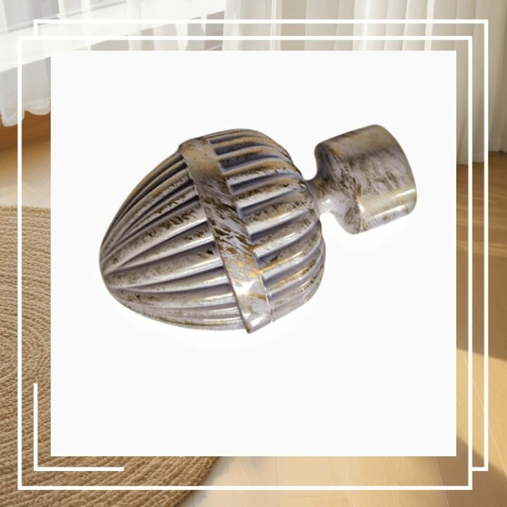 Наконечники вилма галерея Д16 A124 "Милано " (2шт) Ампир белое золото