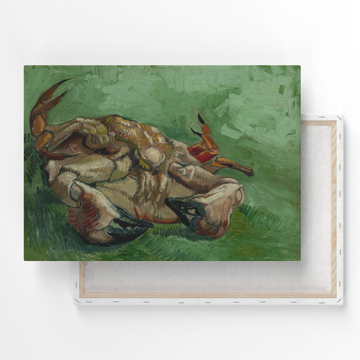 Картина на холсте, репродукция / Ван Гог - Краб на спине / Размер 30 x 40 см