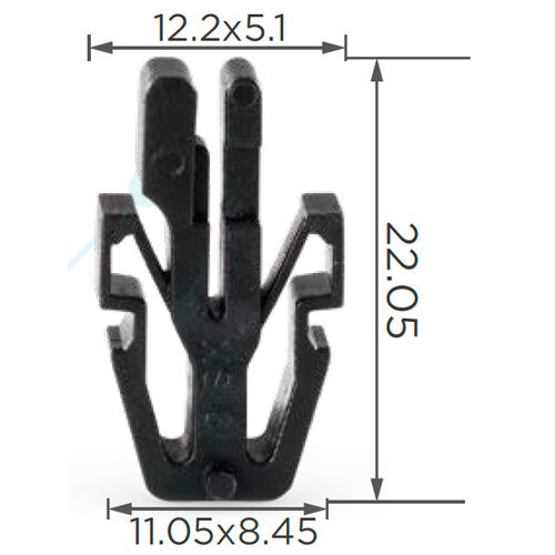Клипса крепления решётки радиатора (OEM: 9046713005) 773020