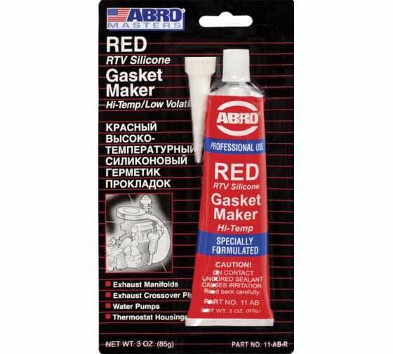 ABRO Герметик силиконовый красный для прокладок 85 г