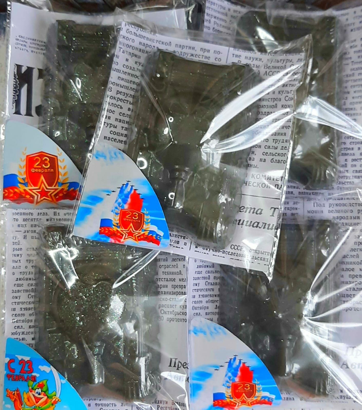 Мыло Мыльная фантазия "Танк", ручная работа, в наборе 2 шт, для рук