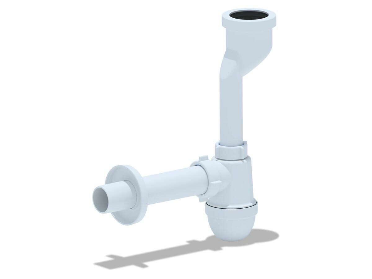 U0104 Сифон АНИ пласт для писсуара с выходом на 40 и прямой трубой