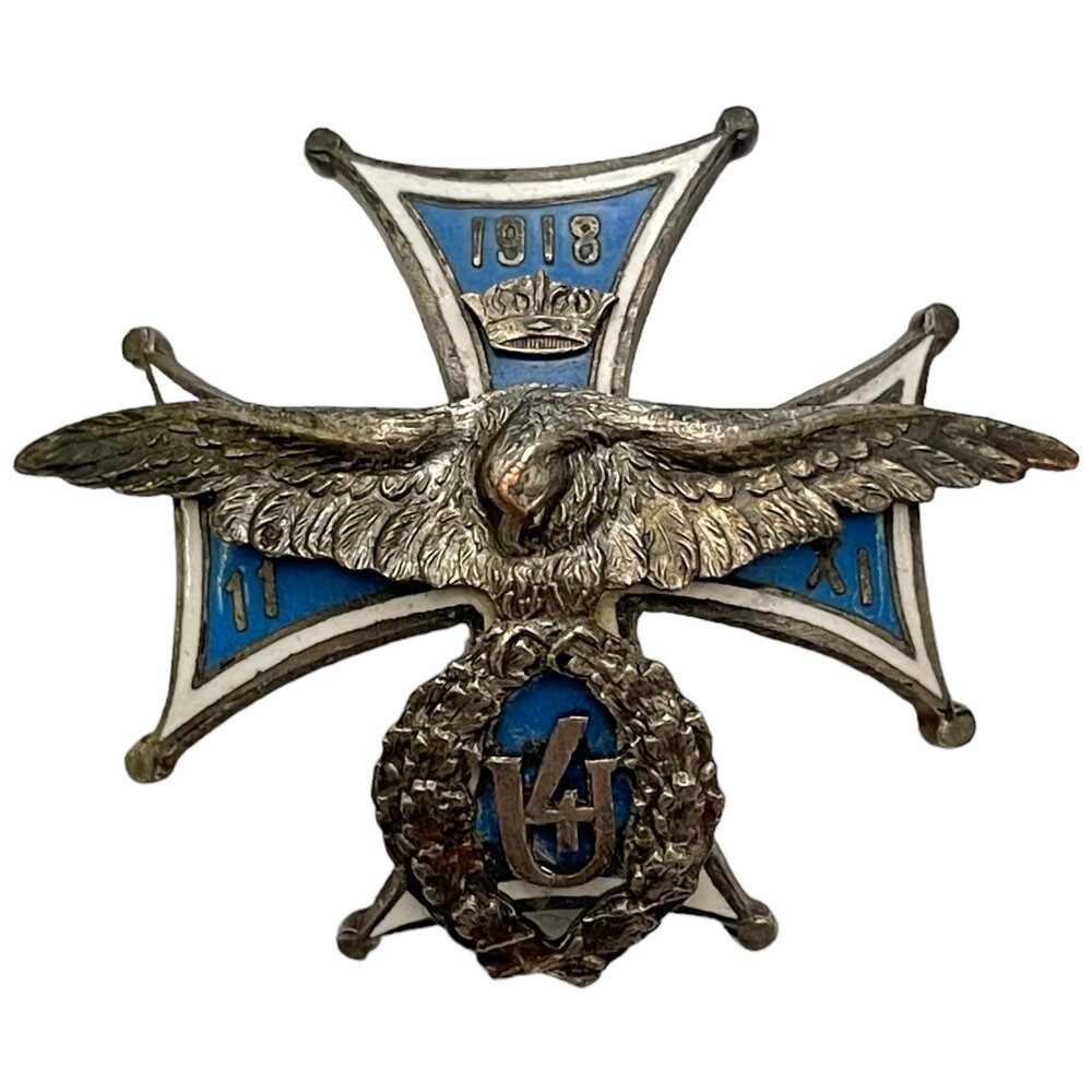 Полковой знак "4-й Заниеменский уланский полк" Польша 1971-1990 гг. (реплика)
