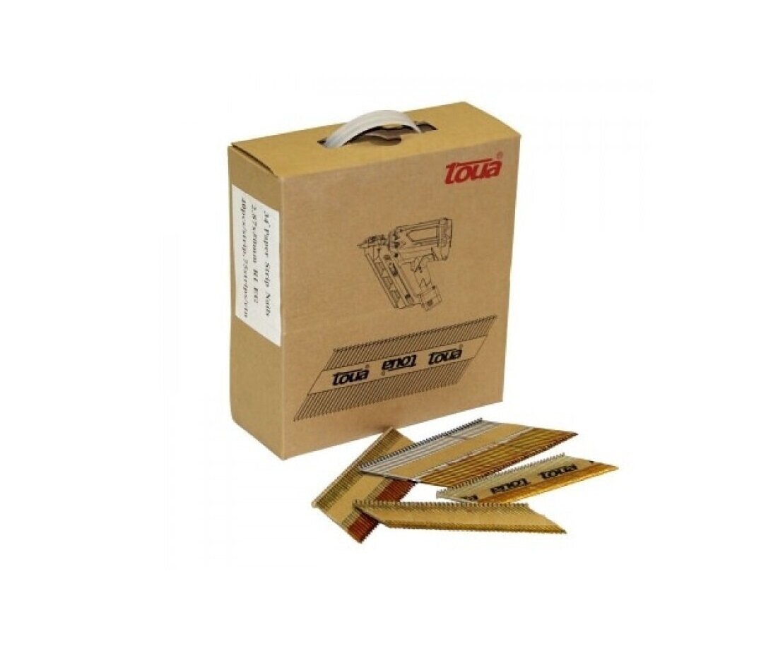 Реечные гвозди по дереву Toua, 2,87х63 RIBrt, упаковка 3000 шт.