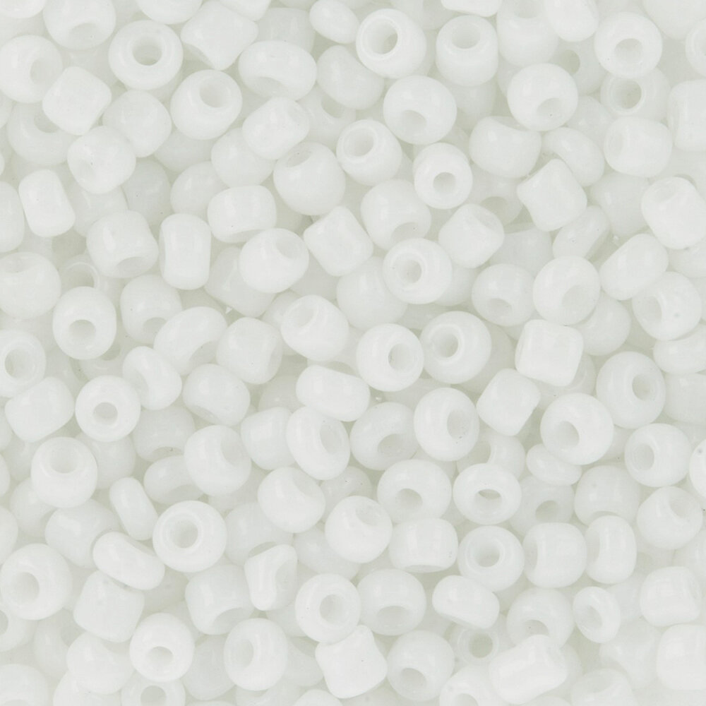 Бисер "Zlatka" круглый GR 11/0 10 г №0041 белый